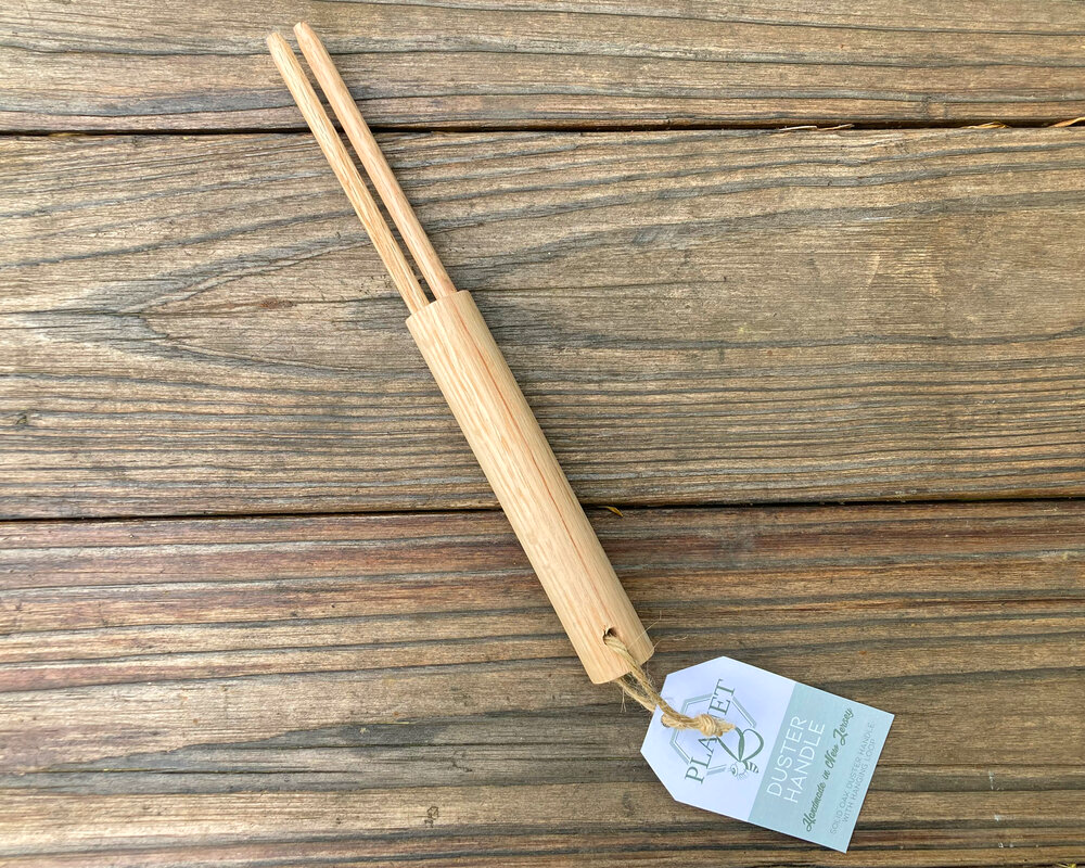 Solid Oak Duster Handle | Tomfillery